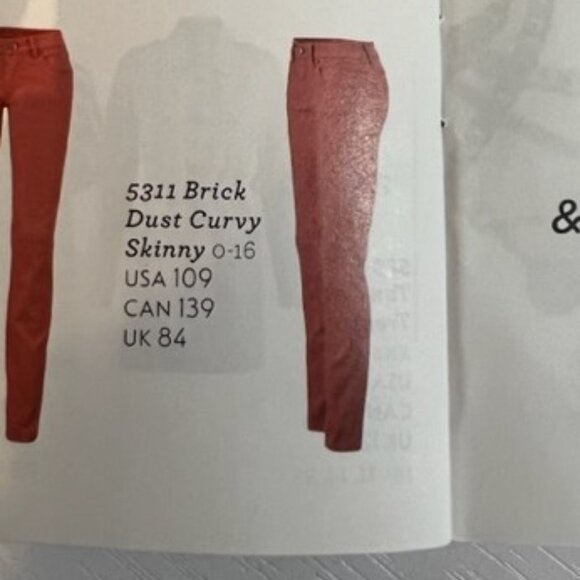CAbi | Jeans | Cabi Size 8 Brick Dust Curvy Skinny | Poshmark